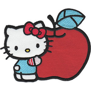Hello Kitty Apple - Embroidered Patch at Sticker Shoppe