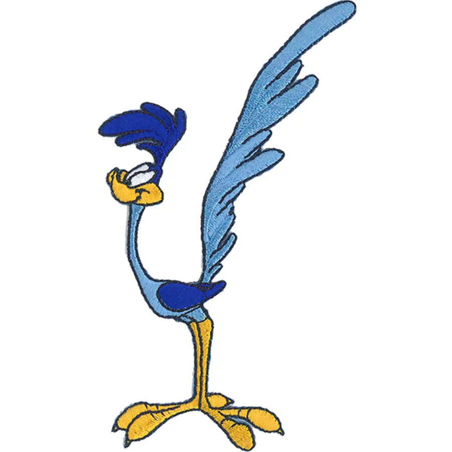 Looney Tunes Road Runner Standing - Embroidered Iron-On Patch at ...