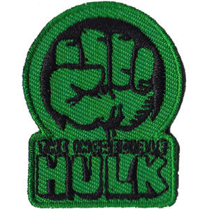 The Incredible Hulk Fist - Embroidered Patch at Sticker Shoppe