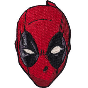 Deadpool Head - Embroidered Patch at Sticker Shoppe