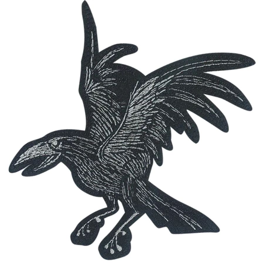 Corpse Bride Crow - Embroidered Iron-On Patch at Sticker Shoppe
