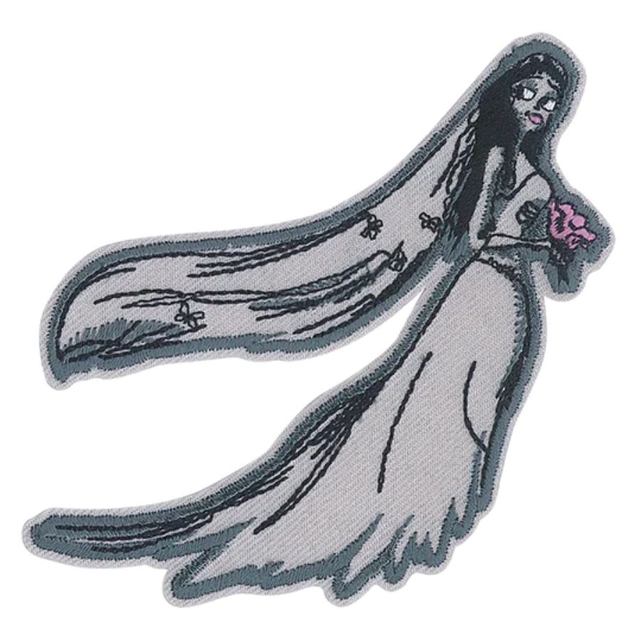 Corpse Bride Emily Walking - Embroidered Iron-On Patch at Sticker Shoppe
