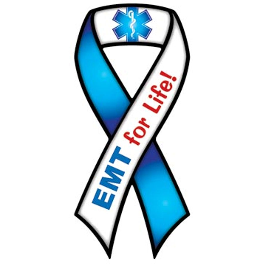 EMT for Life - Ribbon Magnet at Sticker Shoppe