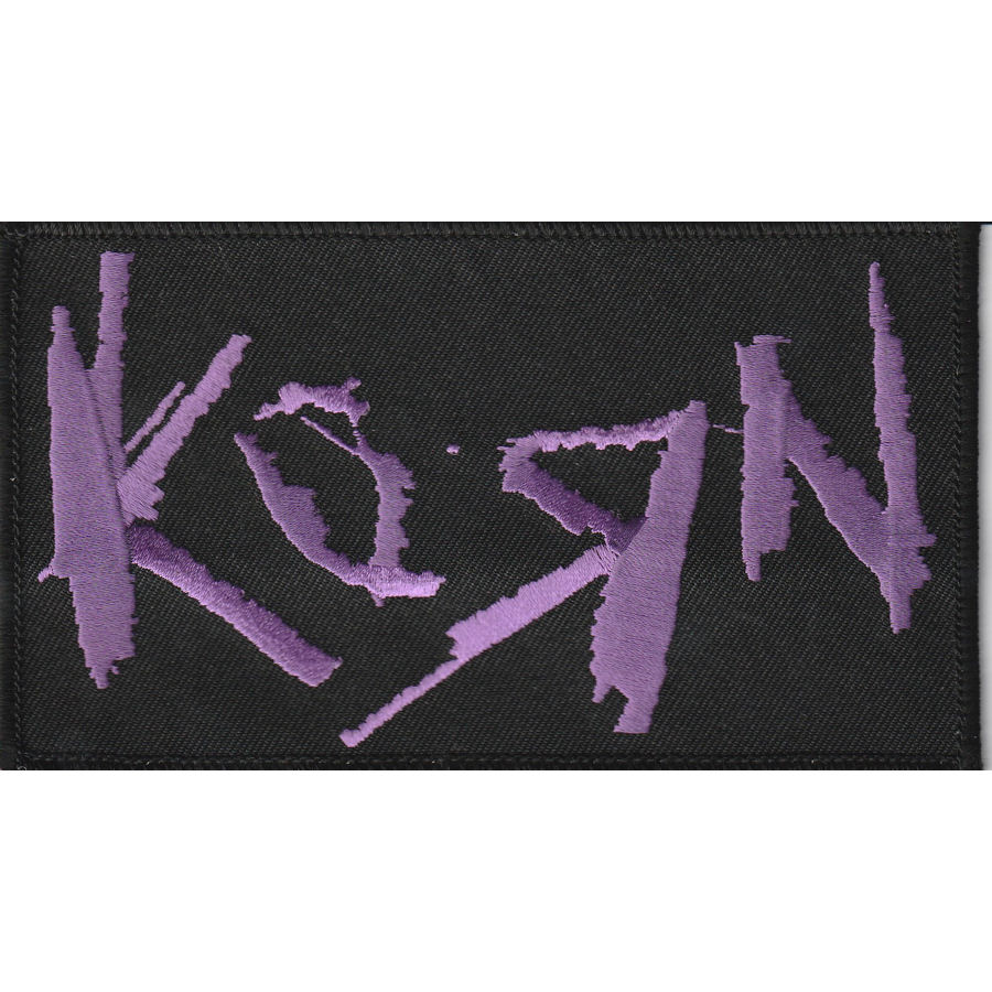 Korn Purple Logo - Embroidered Iron-On Patch at Sticker Shoppe