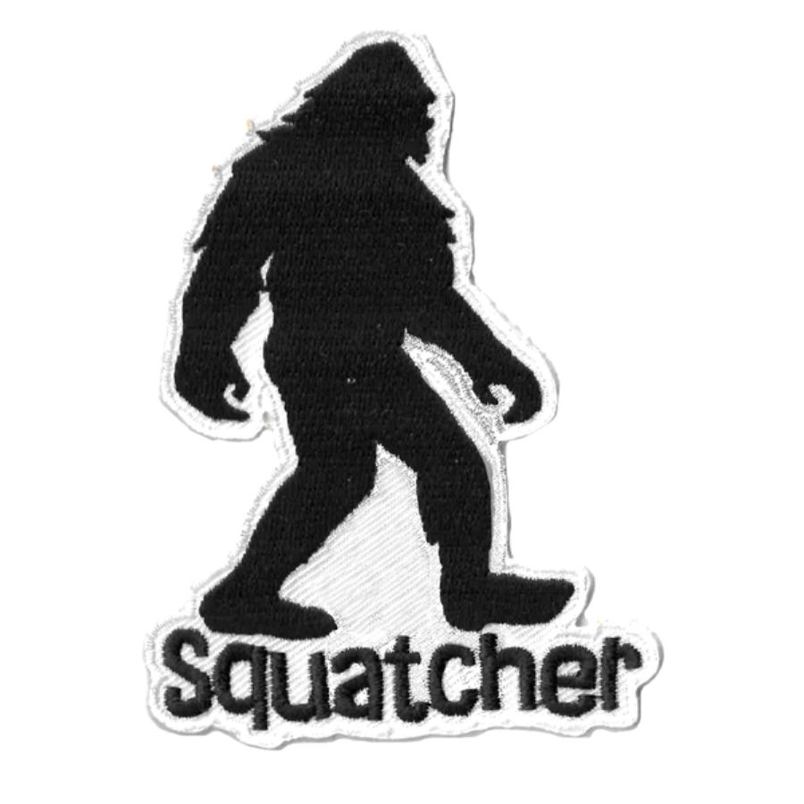 Squatcher Bigfoot Sasquatch - Embroidered Iron-On Patch at Sticker Shoppe