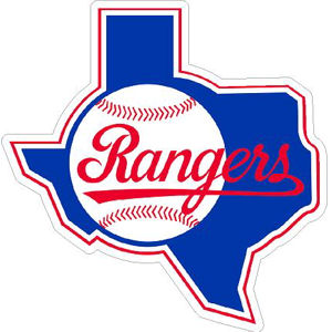 Texas Rangers 1984-1993 Logo - Sticker at Sticker Shoppe