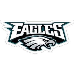 Philadelphia Eagles Script With Logo - Sticker at Sticker Shoppe