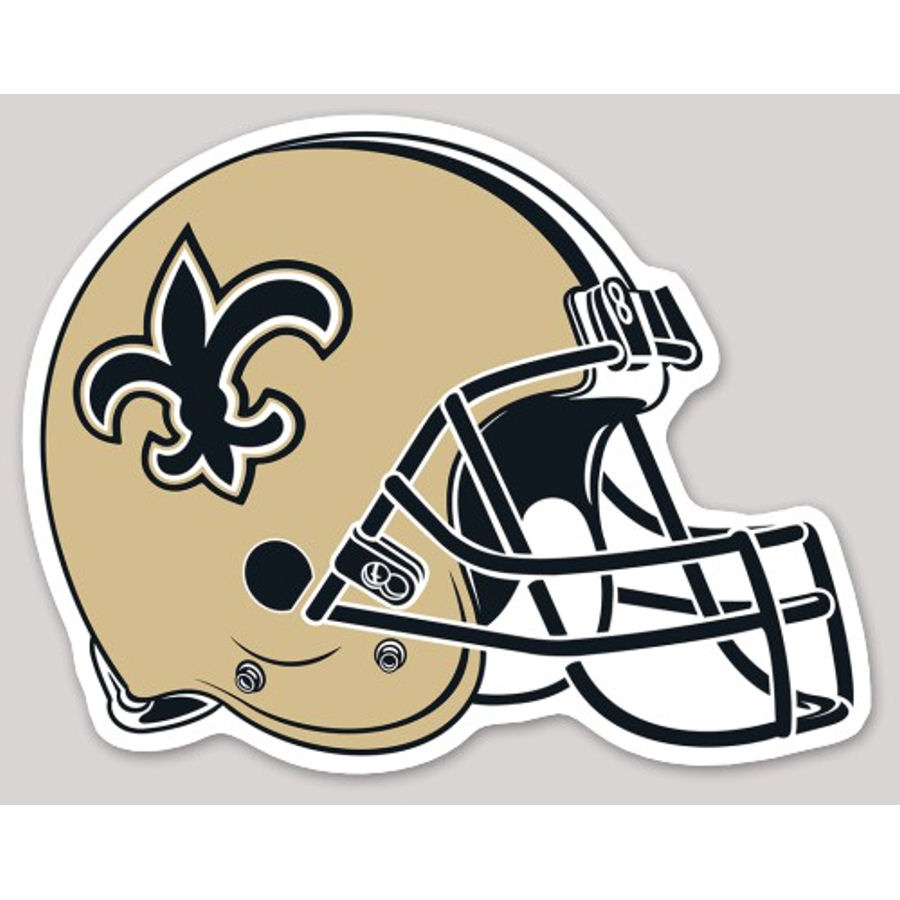 New Orleans Saints Helmet - Sticker at Sticker Shoppe