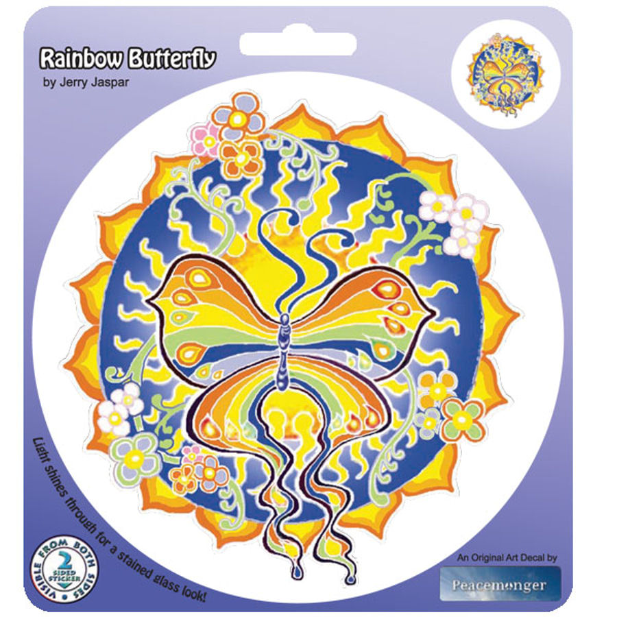 Rainbow Butterfly - Vinyl Sticker at Sticker Shoppe