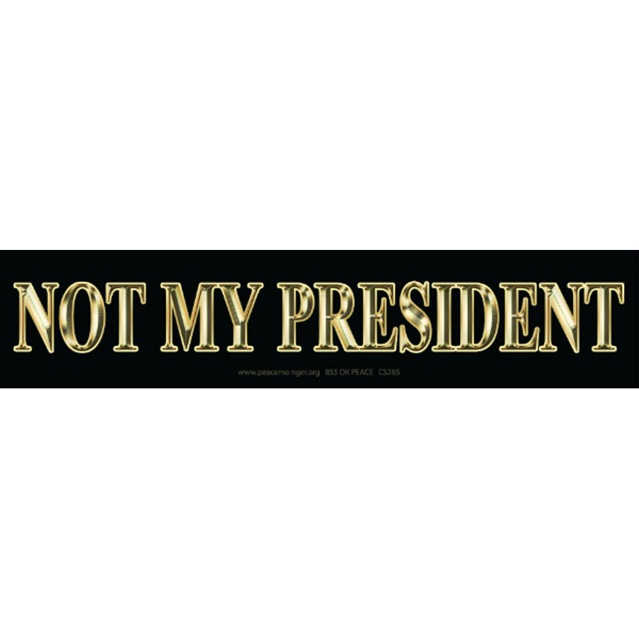 Not My President - Mini Sticker at Sticker Shoppe