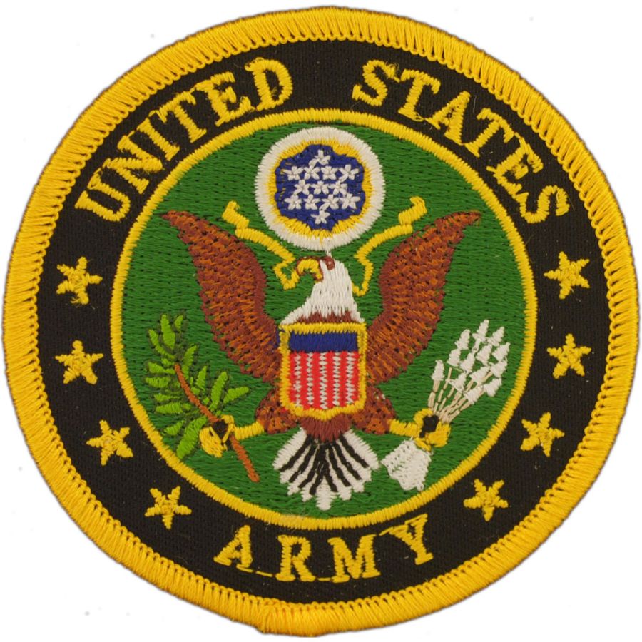 United States Army - 3" Embroidered Iron On Patch at Sticker Shoppe