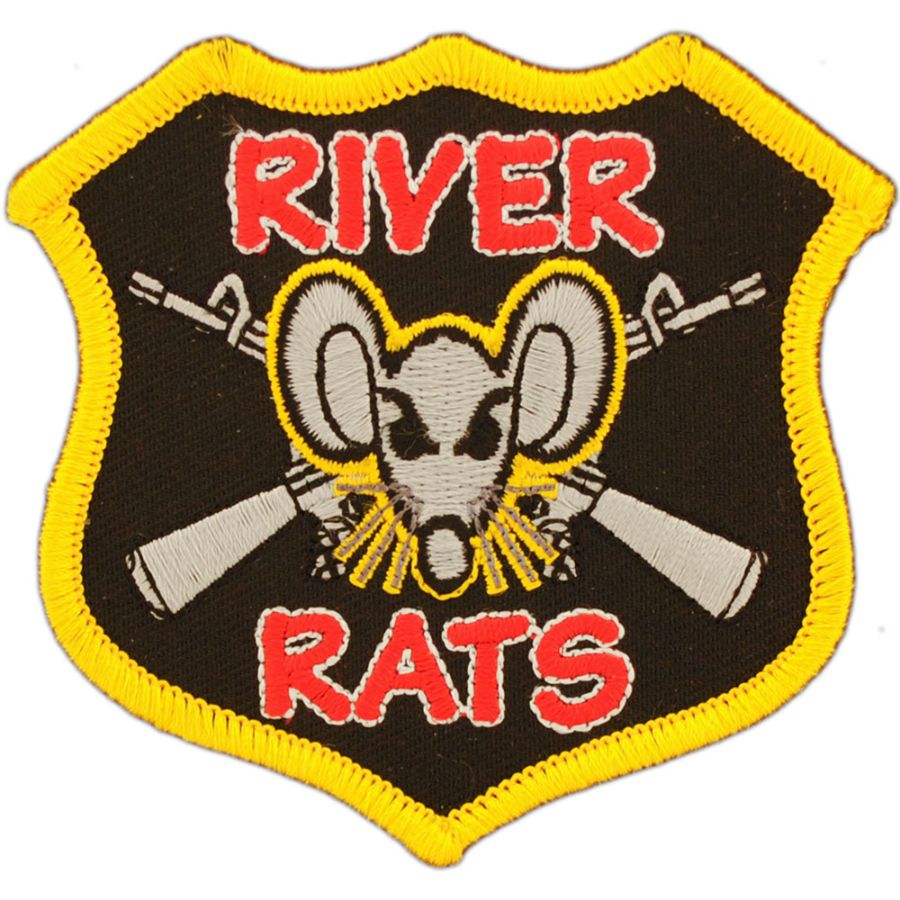 Vietnam River Rats - Embroidered Iron-On Patch at Sticker Shoppe