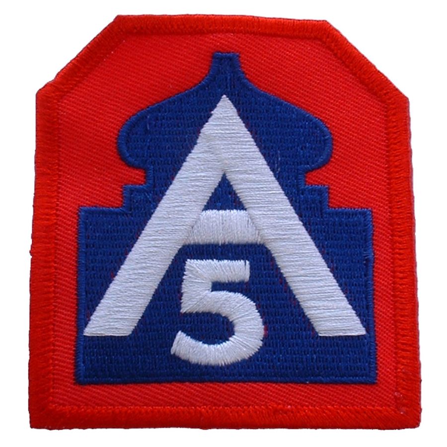 United States Army 5th Division - 3" Embroidered Iron On Patch at ...