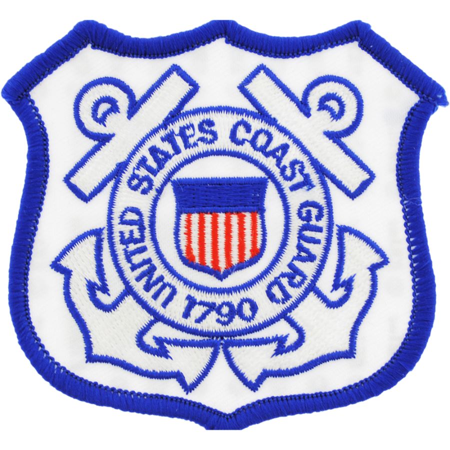 United States Coast Guard Shield Logo - Embroidered Iron-On Patch at ...