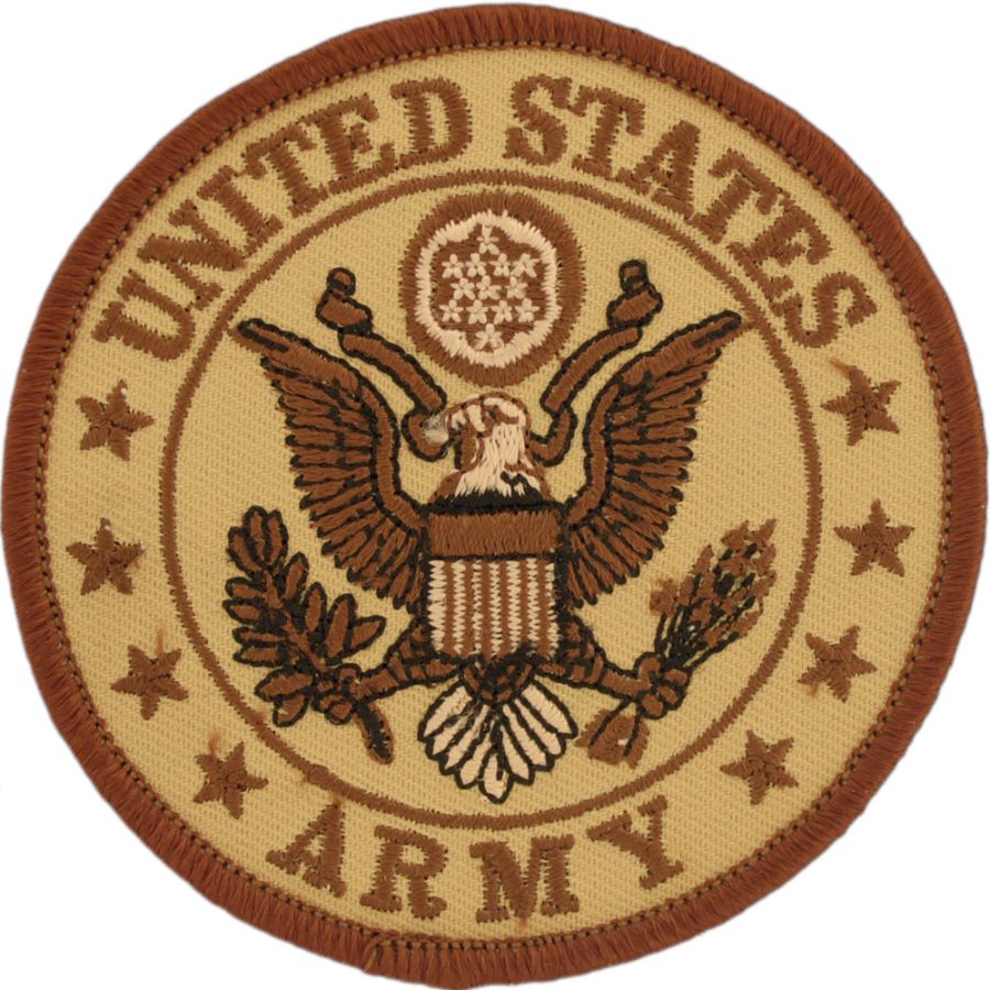 United States Army Desert - 3" Embroidered Iron On Patch at Sticker Shoppe