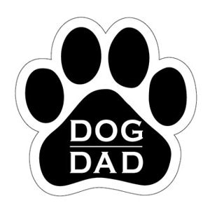 Dog Dad - Paw Magnet at Sticker Shoppe