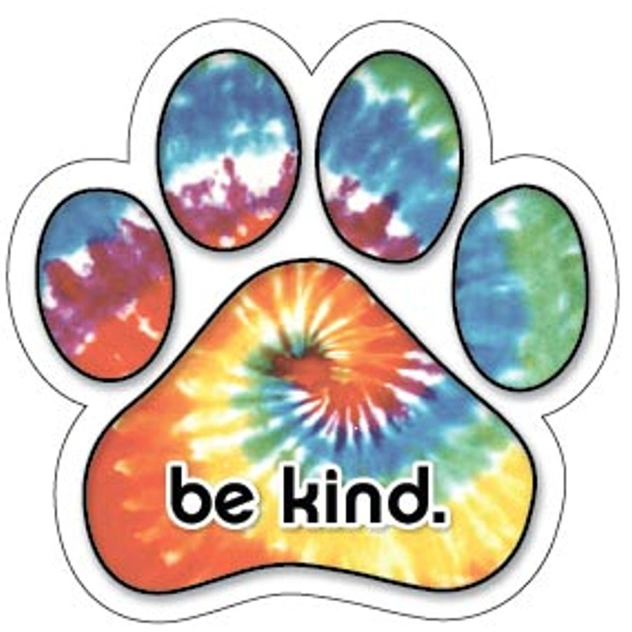 Be Kind - Paw Magnet at Sticker Shoppe