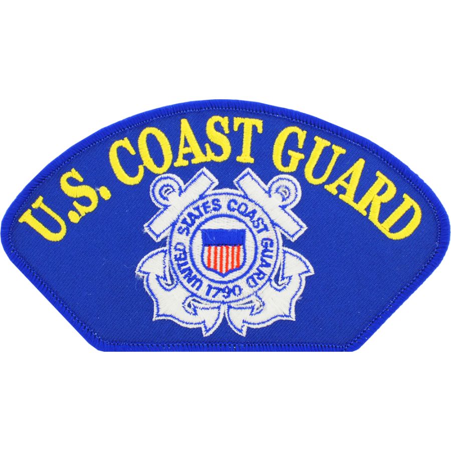 United States Coast Guard Logo - Embroidered Iron-On Hat Patch at ...