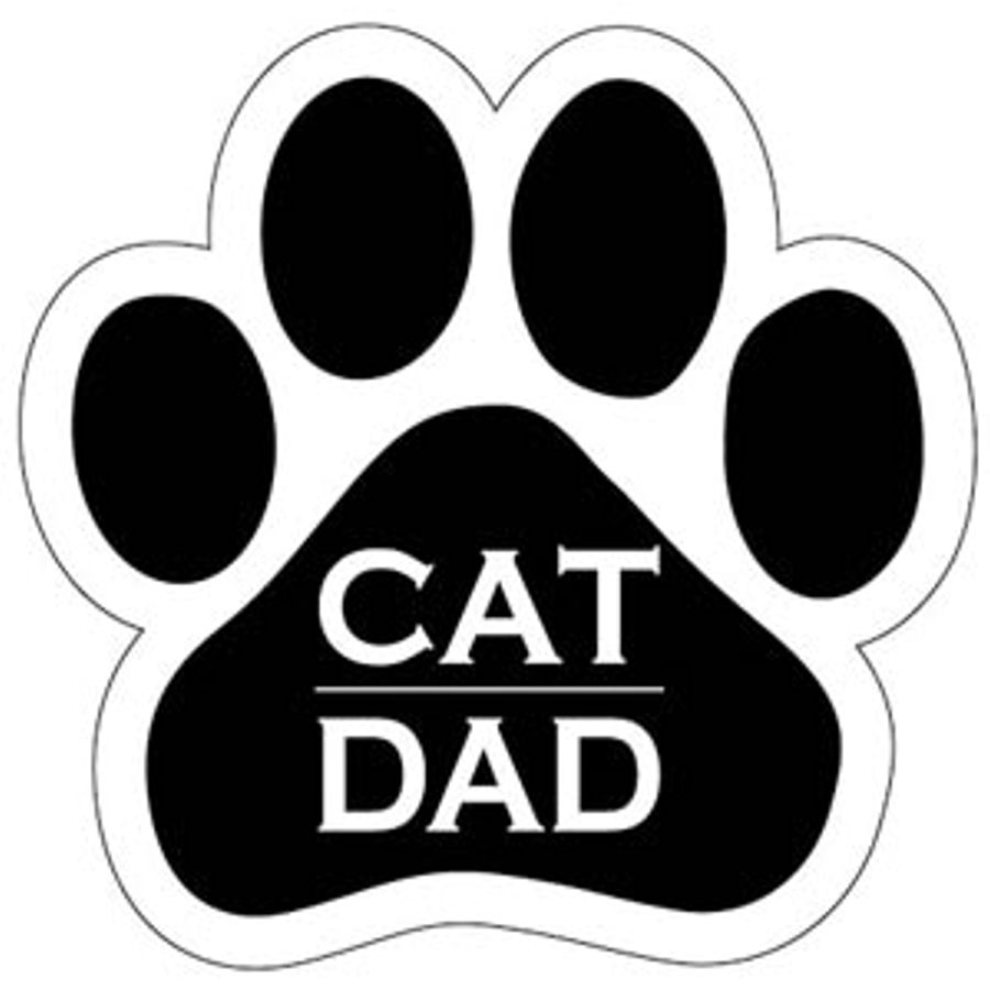 Cat Dad - Paw Magnet at Sticker Shoppe