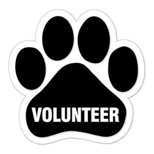 Animal Volunteer - Paw Magnet at Sticker Shoppe