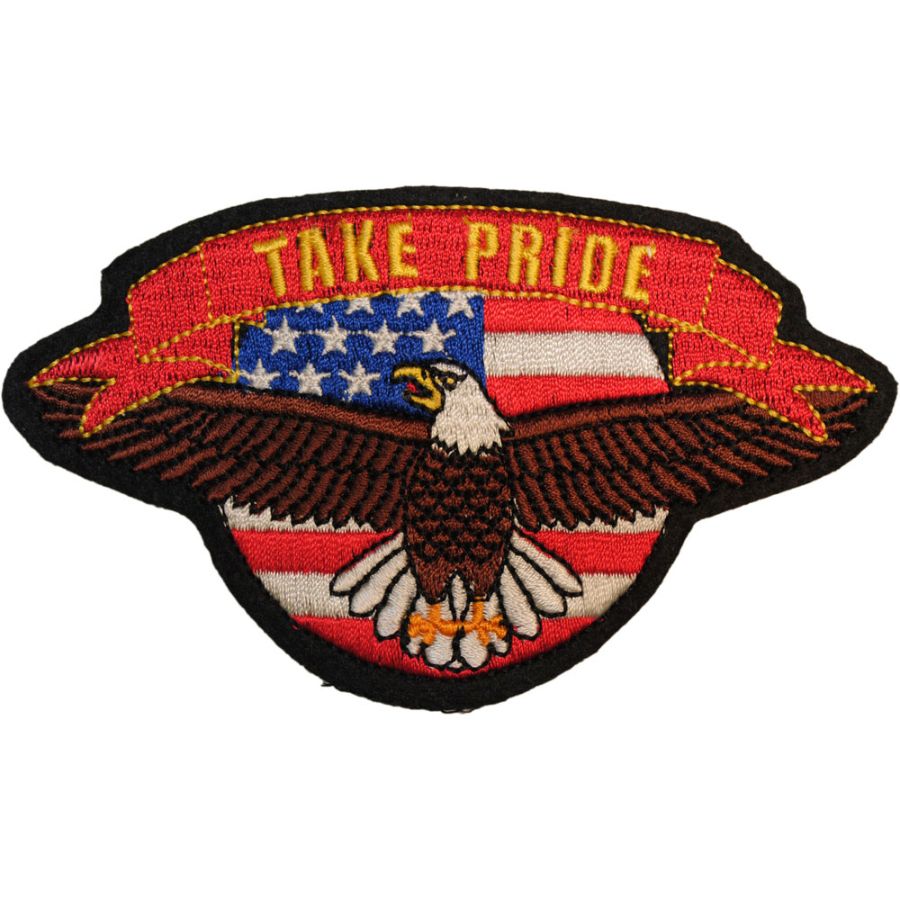 Take Pride - Embriodered Iron-On Patch at Sticker Shoppe