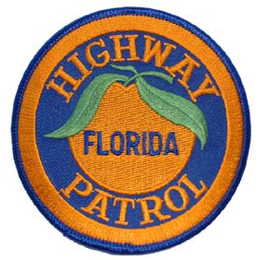 Florida Highway Patrol - Embroidered Iron-On Patch at Sticker Shoppe