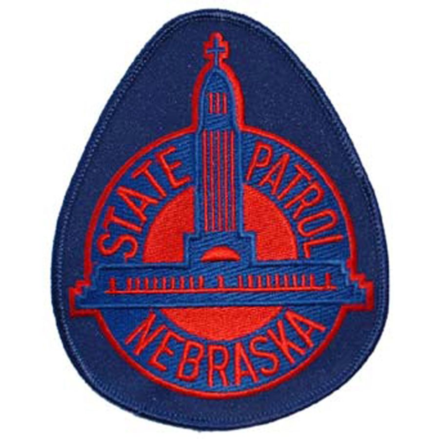 Nebraska State Patrol - Embroidered Iron-On Patch at Sticker Shoppe