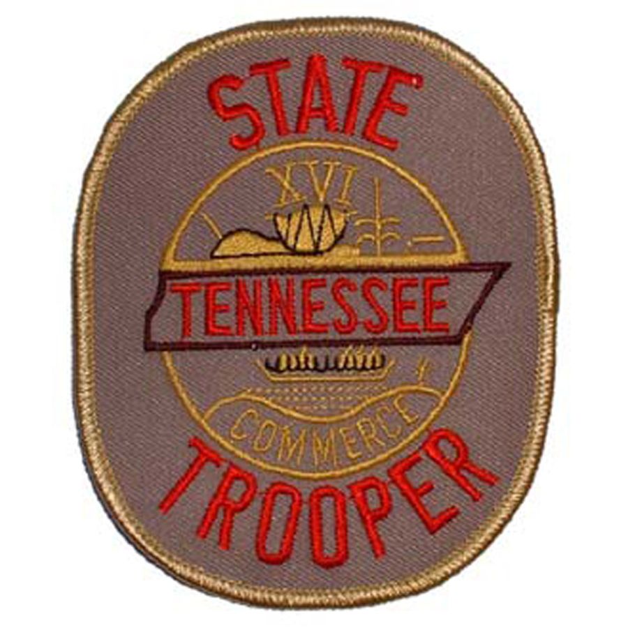 Tennessee State Trooper - Embroidered Iron-On Patch at Sticker Shoppe