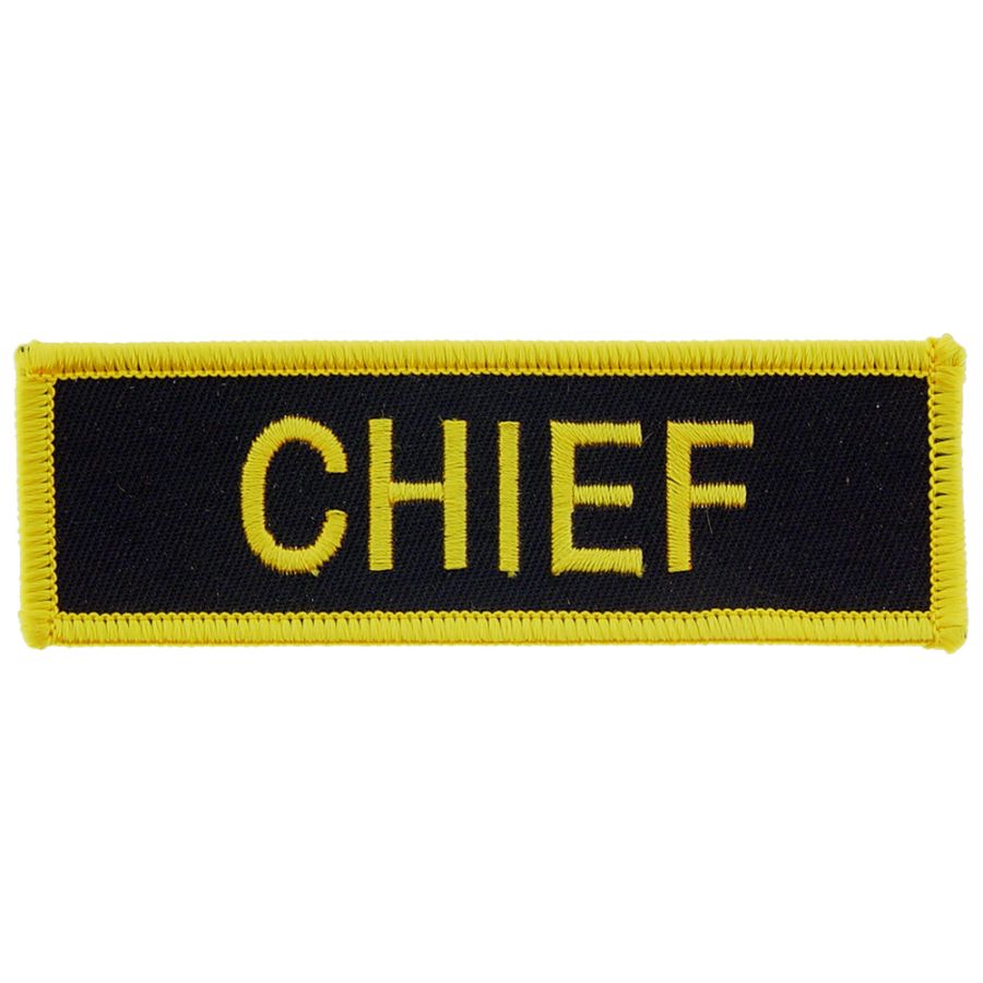 Fire Chief - Embroidered Iron-On Patch at Sticker Shoppe