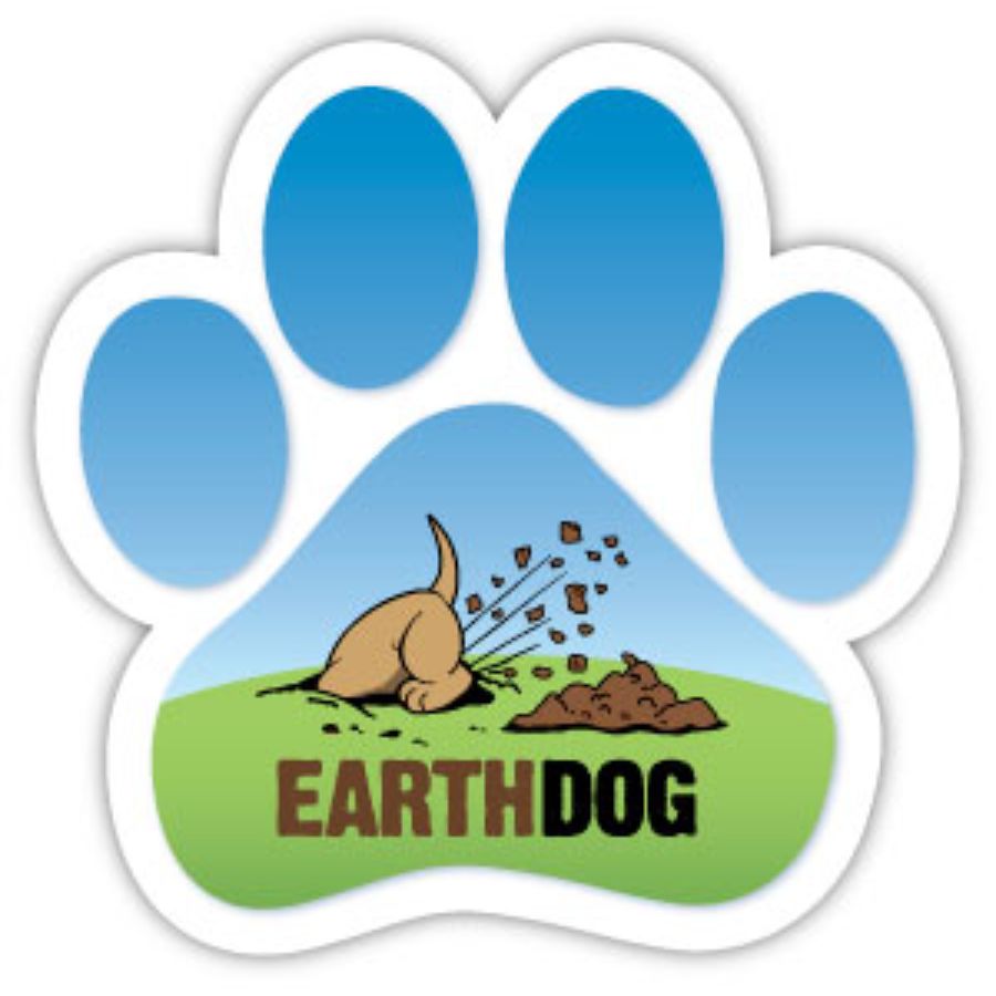 Dig It Earth Dog - Paw Magnet at Sticker Shoppe