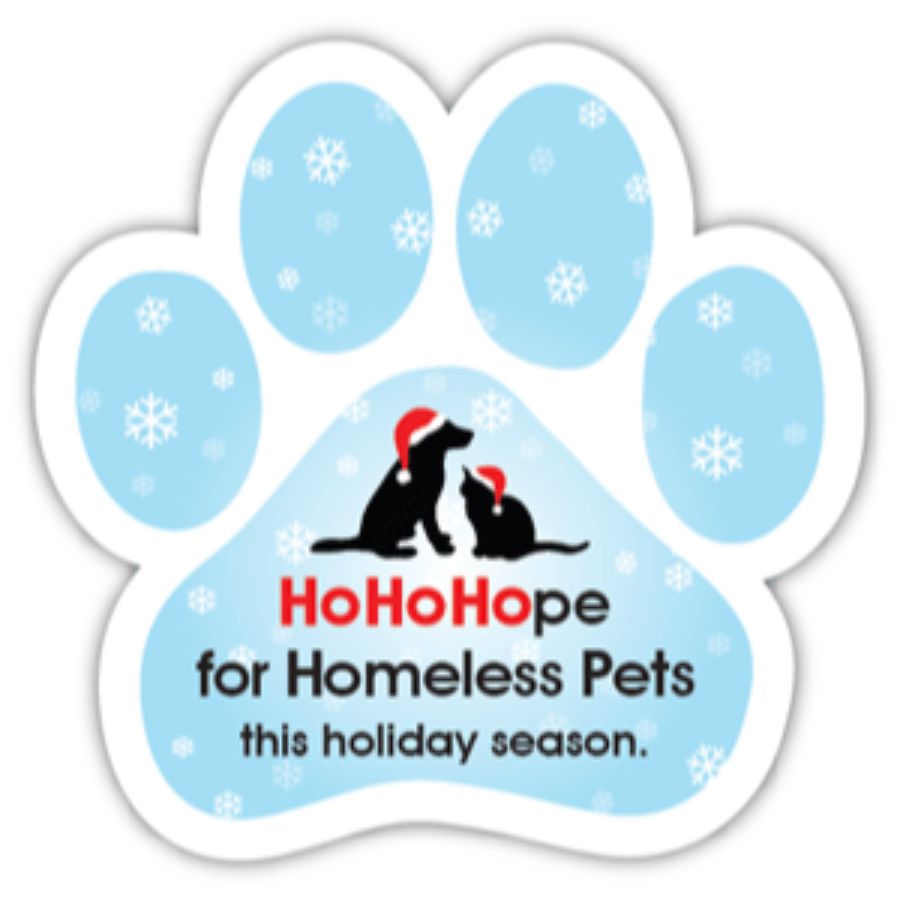 HoHoHope For Homesless Pets This Holiday Season - Paw Magnet at Sticker ...
