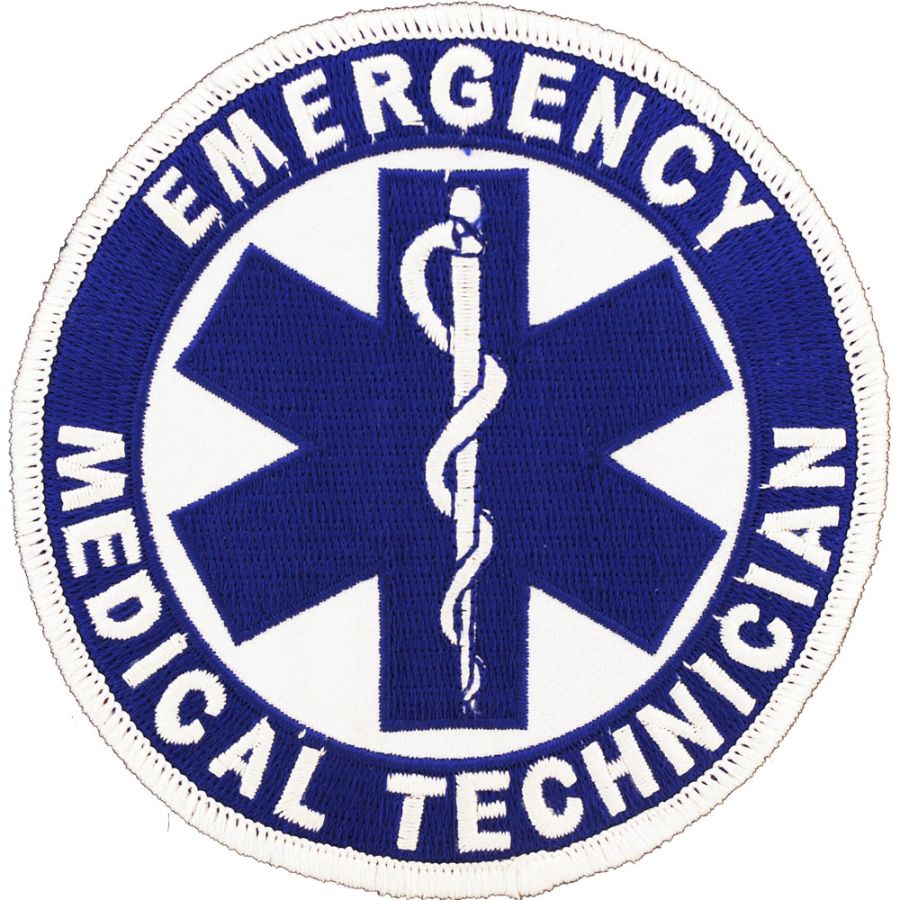 Emergency Medical Technician EMT - Embroidered Iron-On Patch at Sticker ...