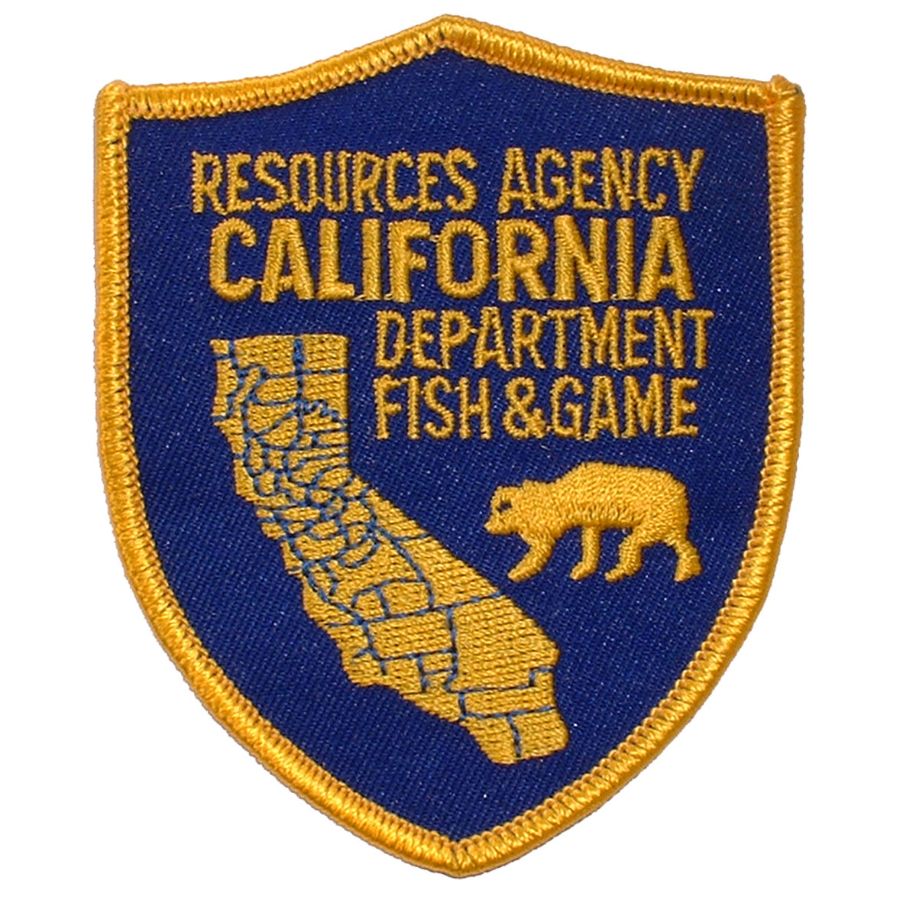 California Department of Fish and Game - Embroidered Iron-On Patch at ...