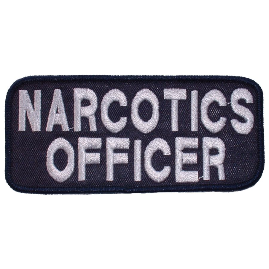 Narcotics Officer Tab - Embroidered Iron-On Patch at Sticker Shoppe