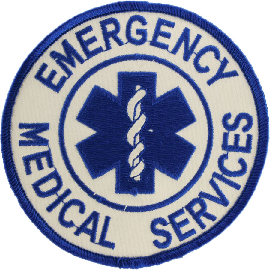 Emergency Medical Services - Embroidered Iron-On Patch at Sticker Shoppe