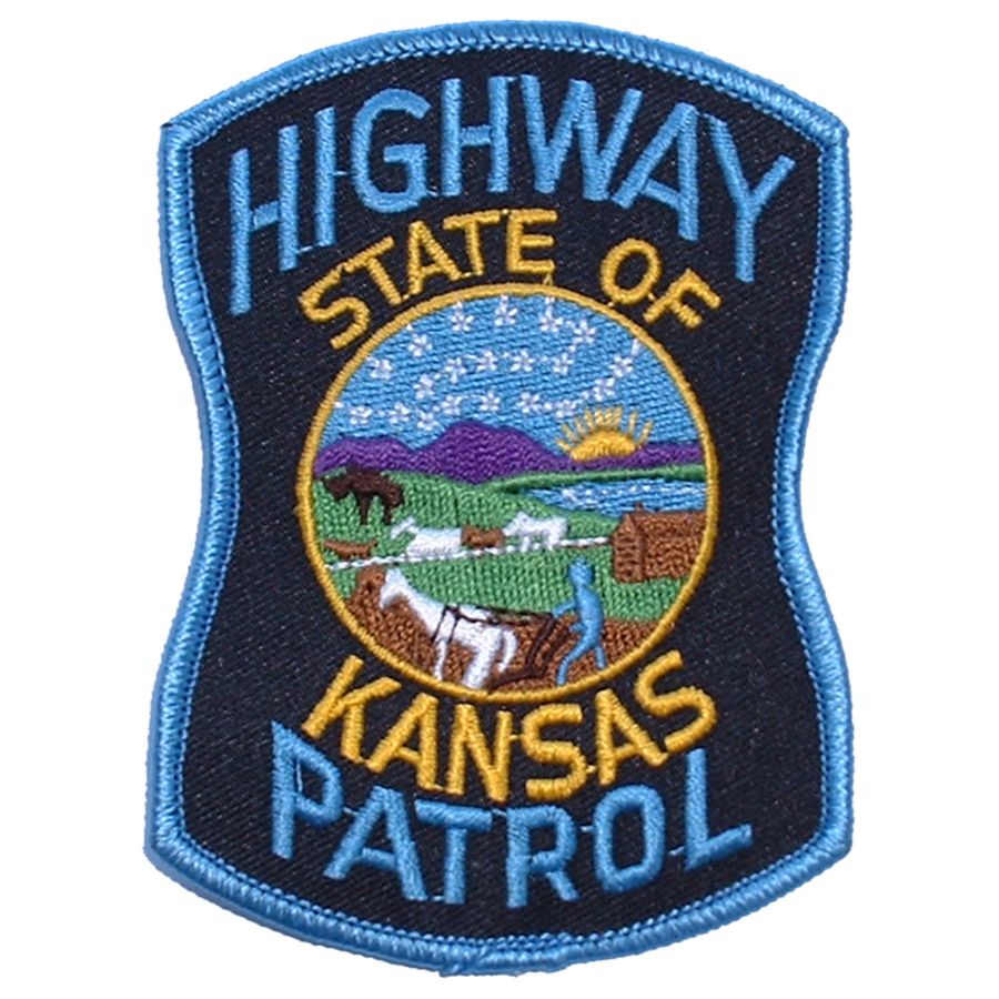 State of Kansas Highway Patrol Large - Embroidered Iron-On Patch at ...