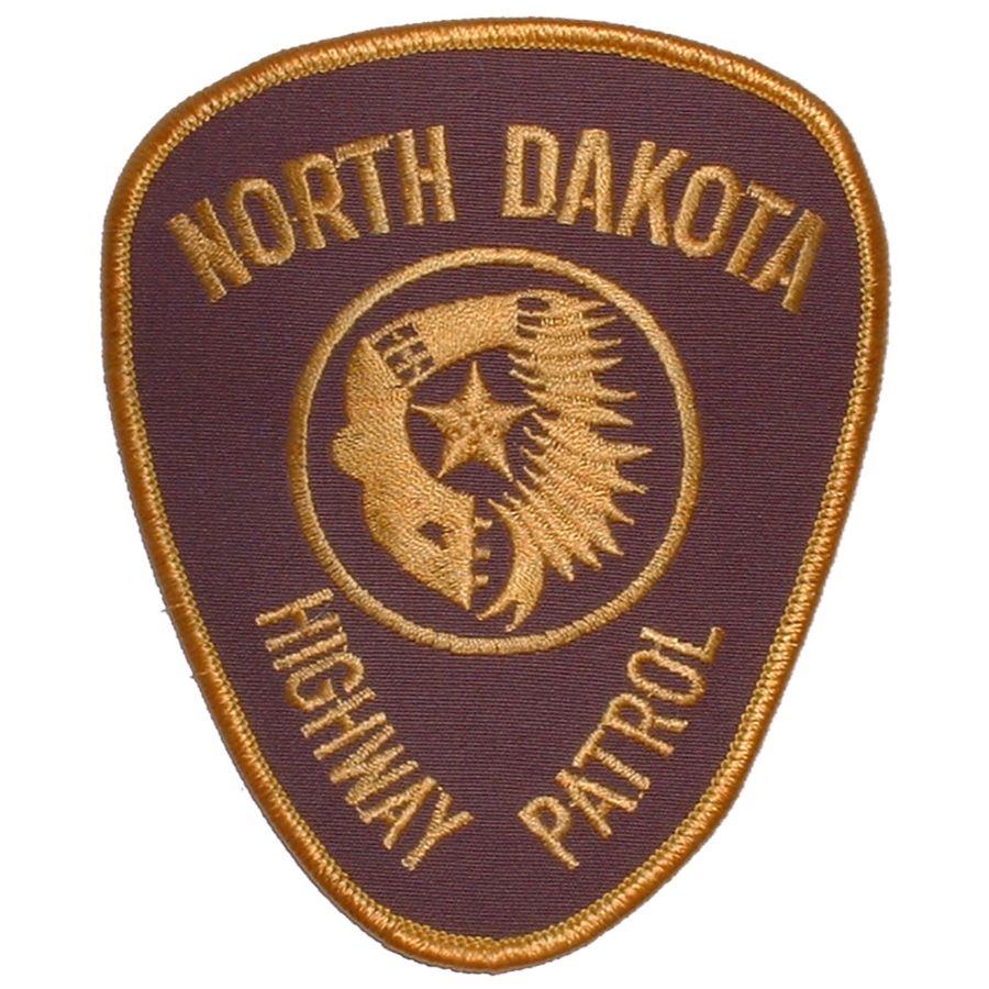 North Dakota Highway Patrol Large - Embroidered Iron-On Patch at ...