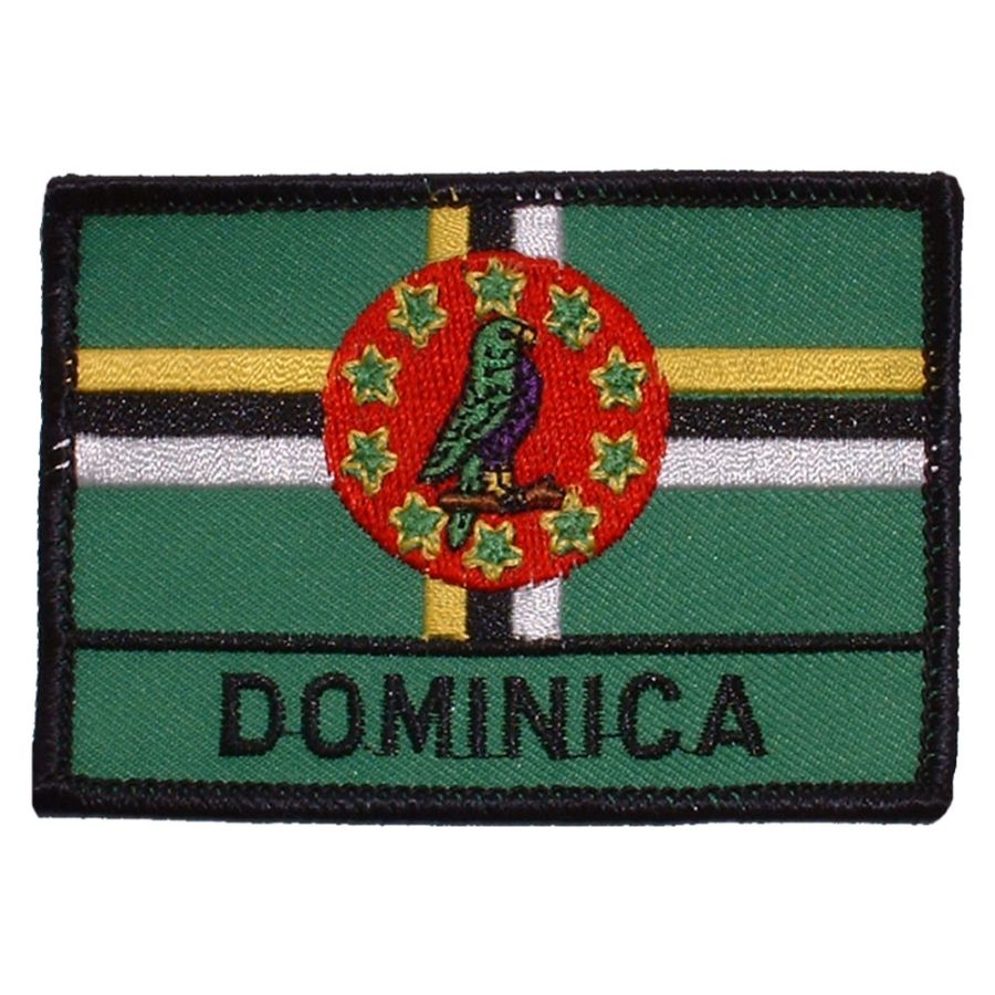 Dominica - Flag Embroidered Iron-On Patch at Sticker Shoppe