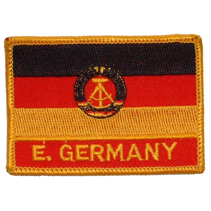 East Germany - Flag Embroidered Iron-On Patch at Sticker Shoppe