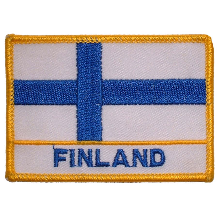 Finland - Flag Embroidered Iron-On Patch at Sticker Shoppe