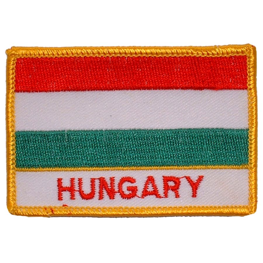 Hungary - Flag Embroidered Iron-On Patch at Sticker Shoppe