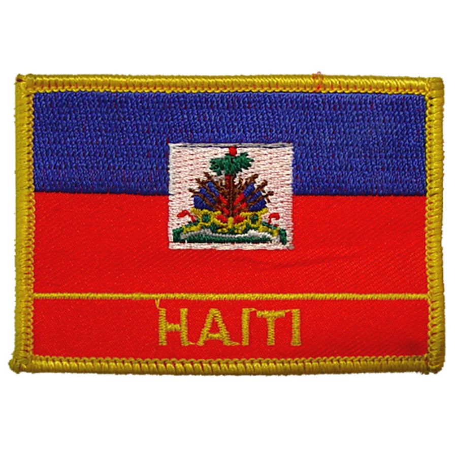 Haiti - Flag Embroidered Iron-On Patch at Sticker Shoppe