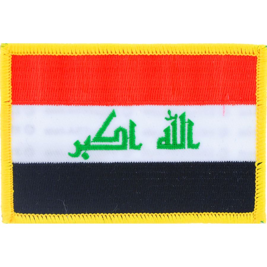 Iraq - Flag Embroidered Iron-On Patch at Sticker Shoppe