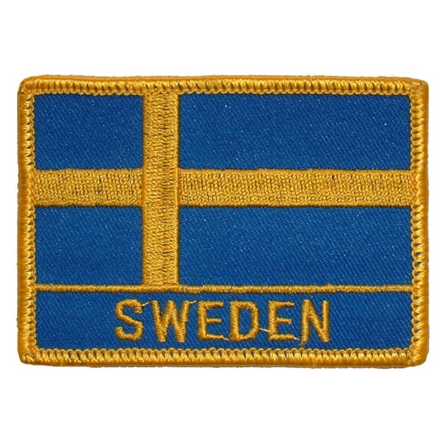 Sweden - Flag Embroidered Iron-On Patch at Sticker Shoppe