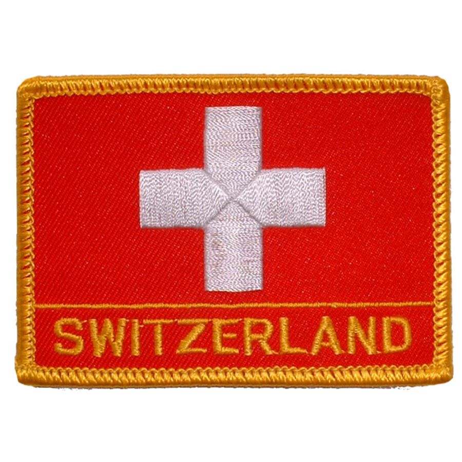 Switzerland - Flag Embroidered Iron-On Patch at Sticker Shoppe