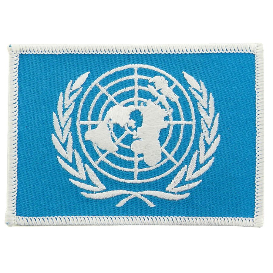United Nations - Flag Embroidered Iron-On Patch at Sticker Shoppe