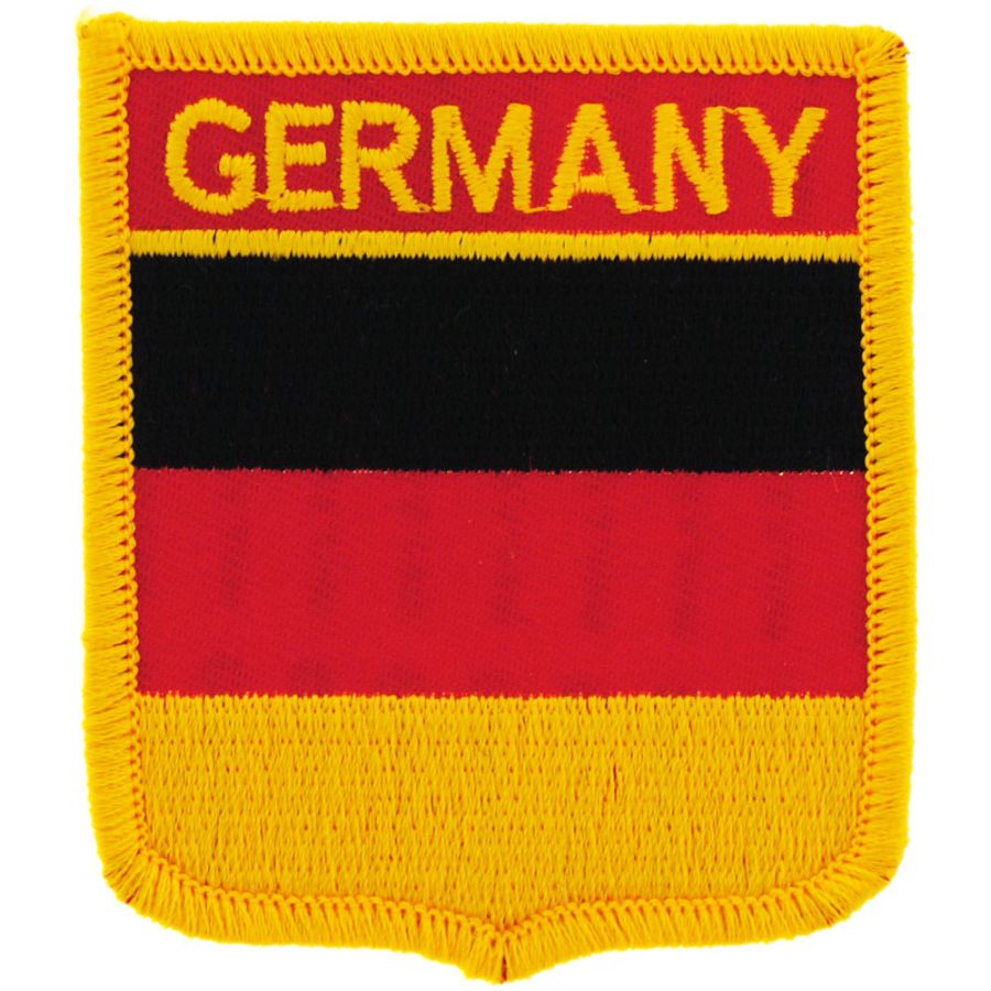 Germany - Flag Shield Embroidered Iron-On Patch at Sticker Shoppe