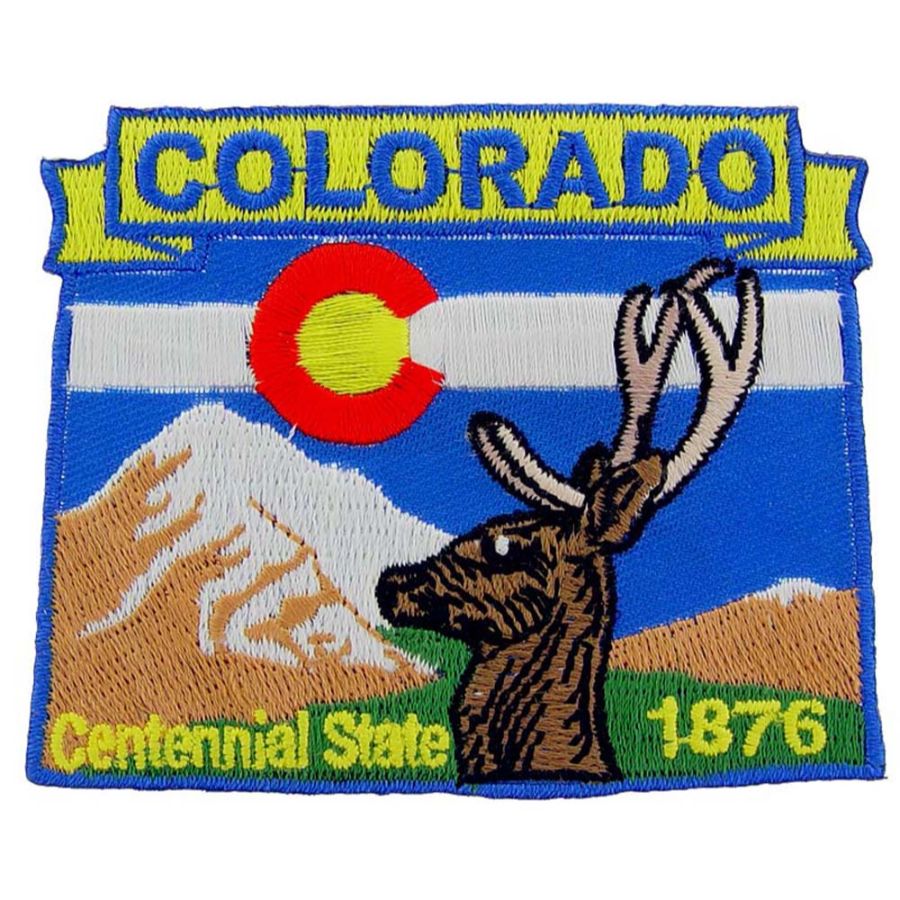 Colorado - State Historical Embroidered Iron-On Patch at Sticker Shoppe