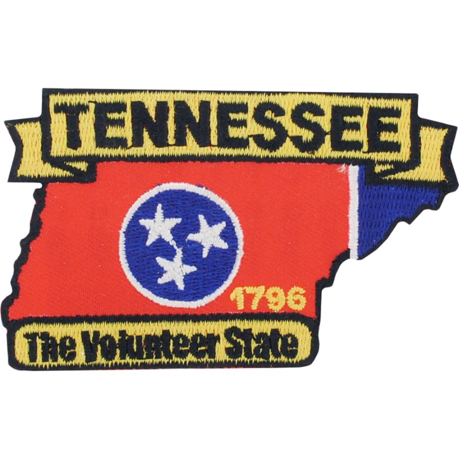 Tennessee - State Historical Embroidered Iron-On Patch at Sticker Shoppe