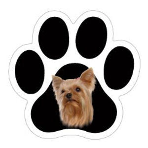 Yorkie - Mini Paw Magnet at Sticker Shoppe